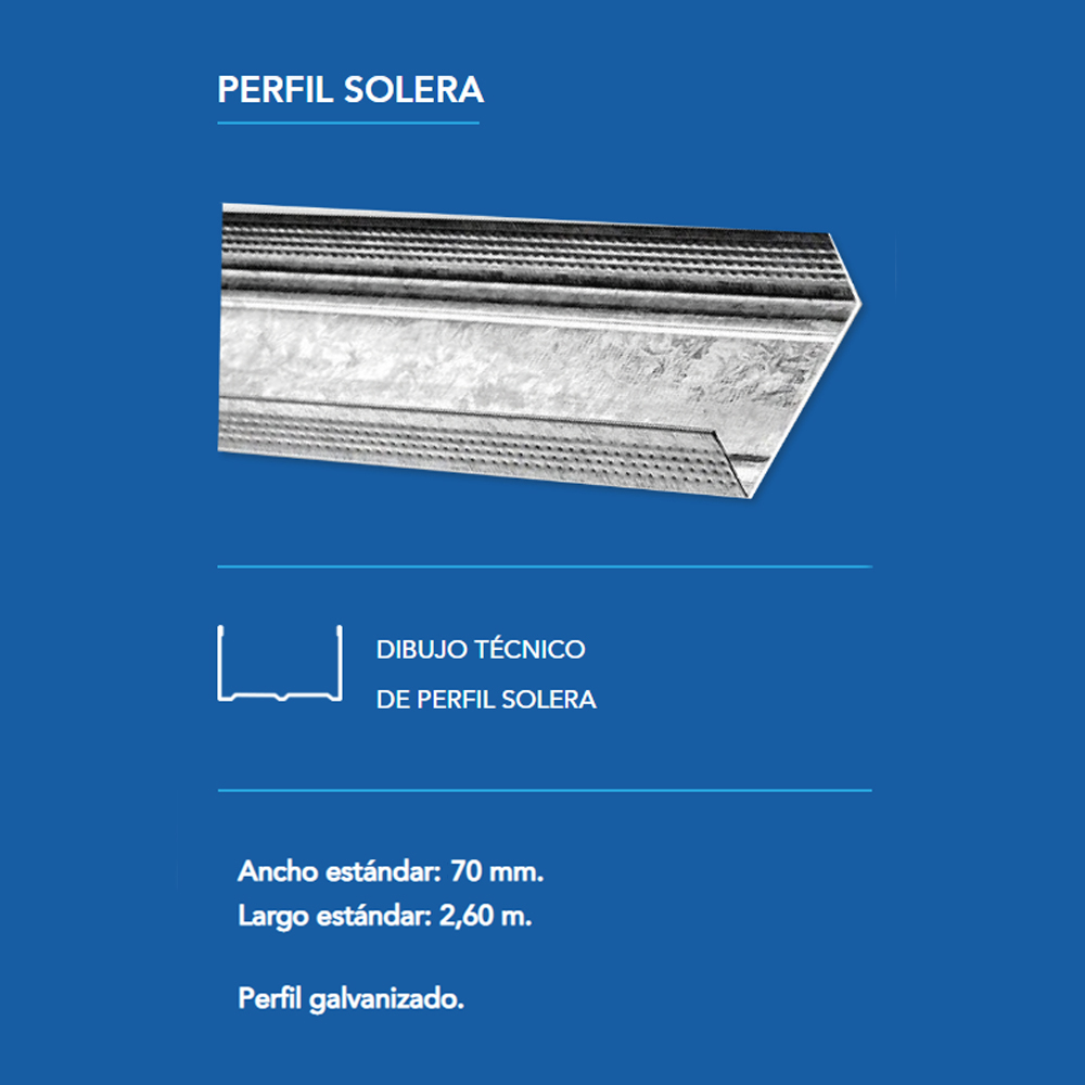 PERFIL SOLERA 70X2600MM