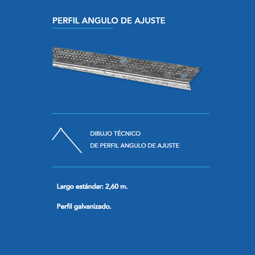 PERFIL ANGULO AJUSTE 2600MM
